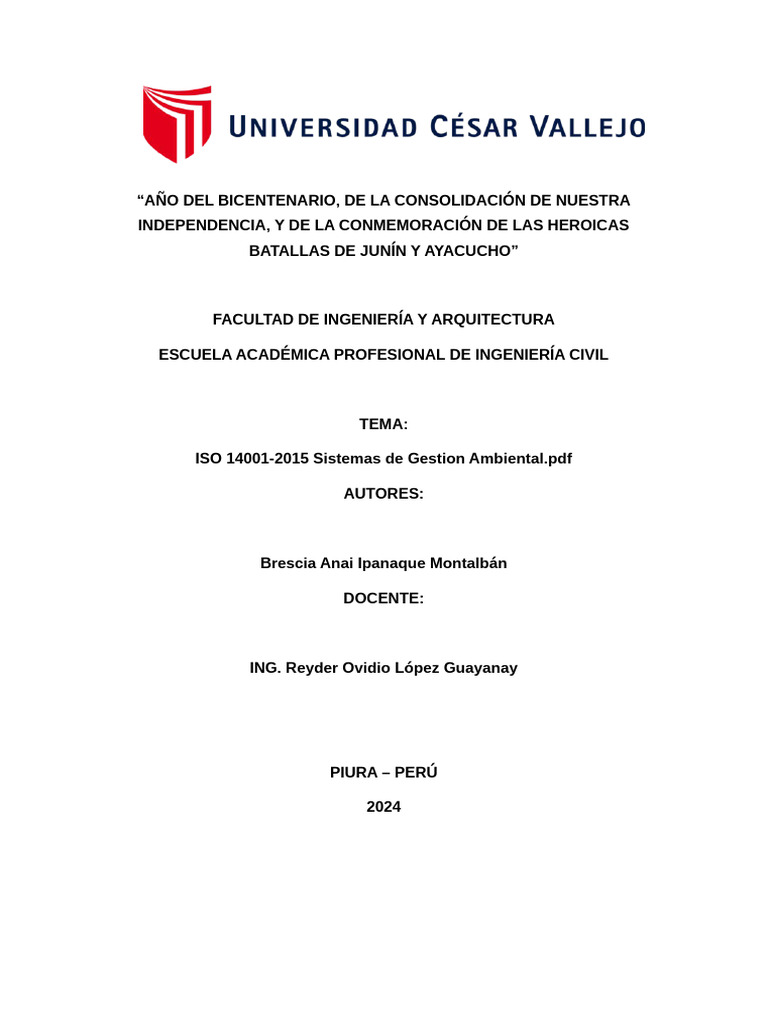 Informe de SGA | PDF