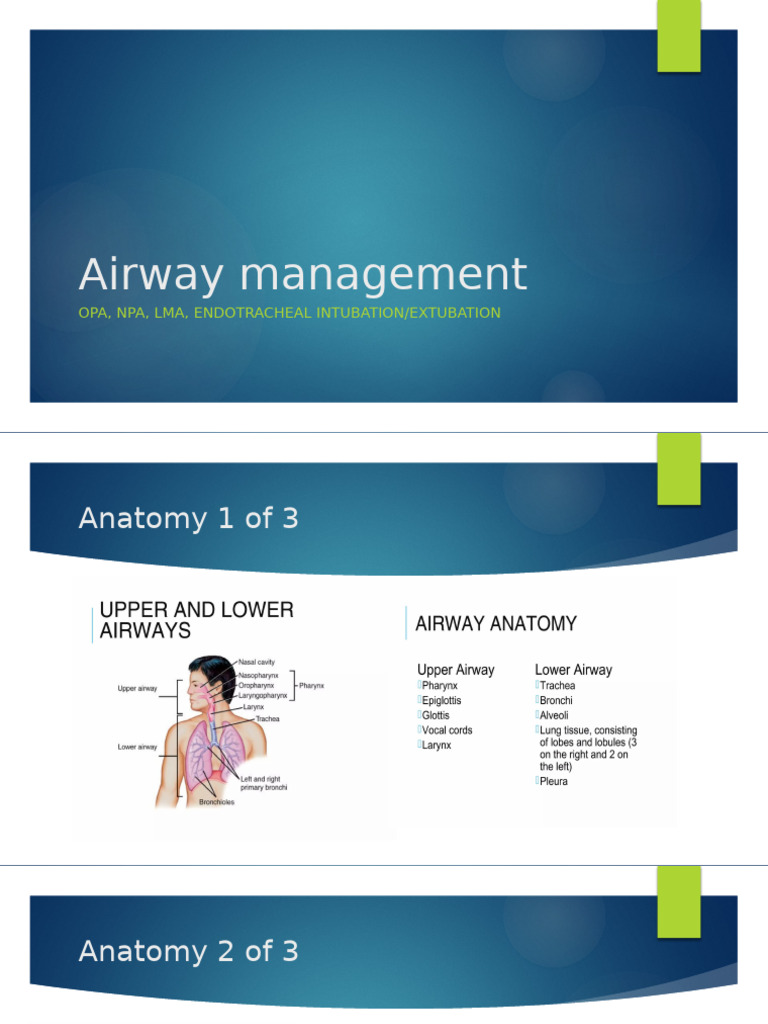 Airway Management | PDF