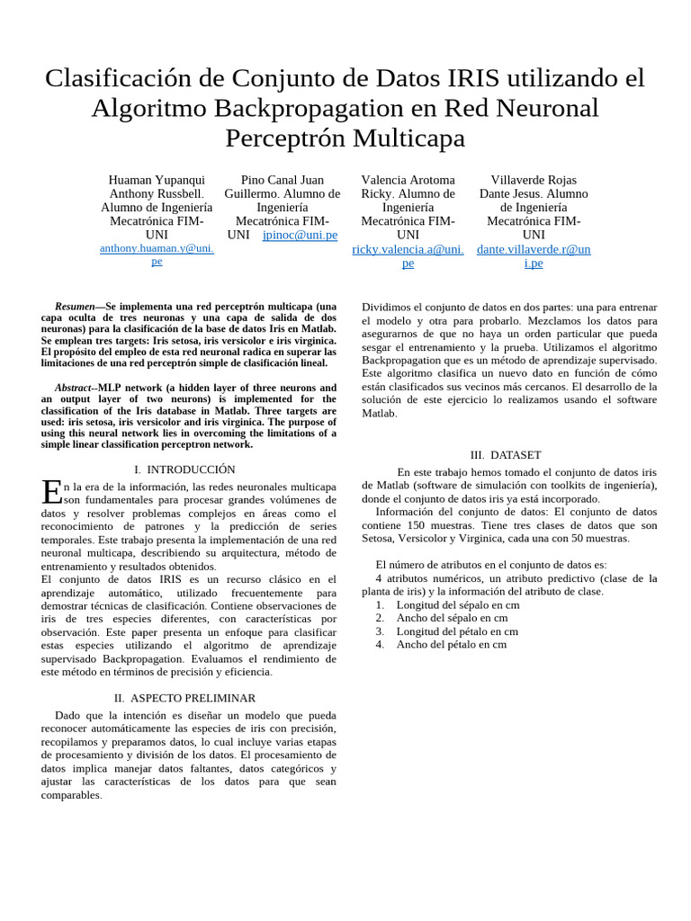 Paper 2 (Iris) - Ia | PDF