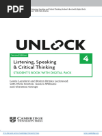 Unlock 4 Listening Speaking Critical Thinking Students Book | PDF
