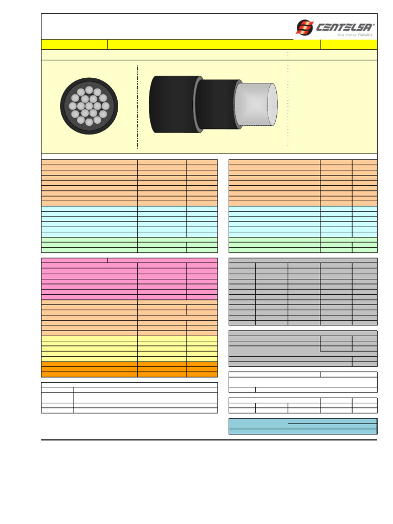 Corte Transversal Y Diagrama (3D) A Escala: Datos Técnicos C TTU Al 75 ...