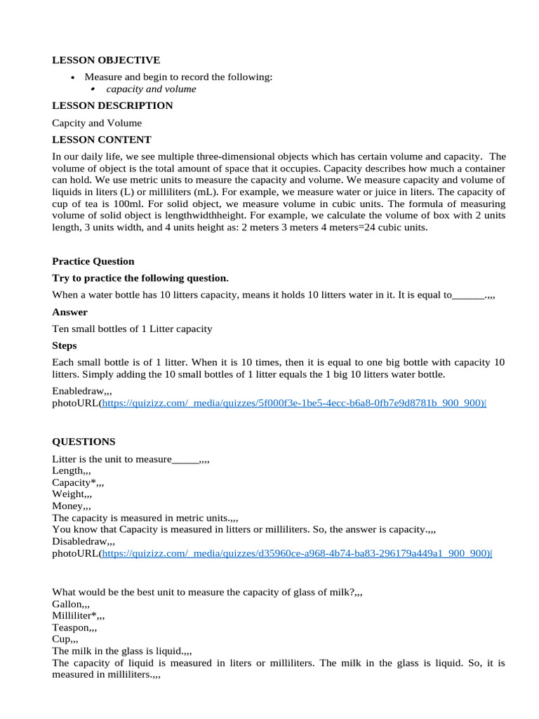 Lesson2 Level 1 | PDF