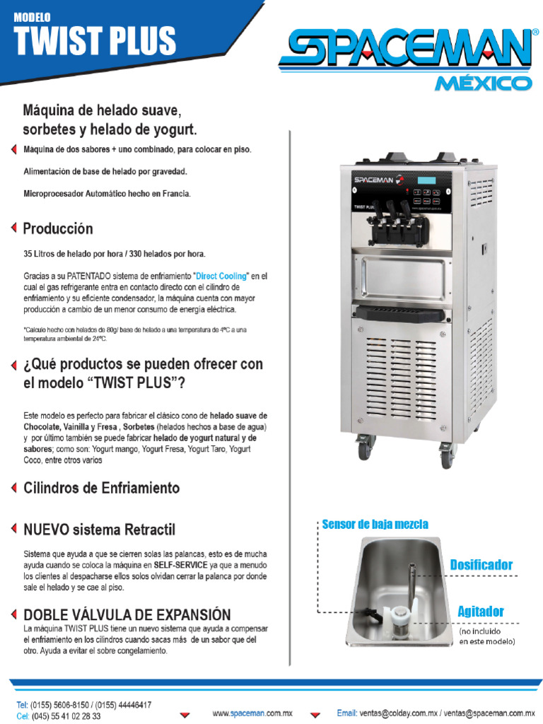 Ficha Tecnica Twist Plus | PDF