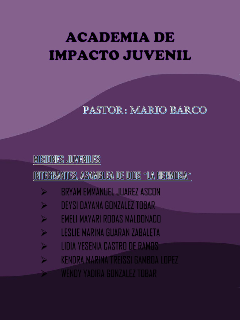 Academia de Impacto Juvenil | PDF | Misionero | Amor