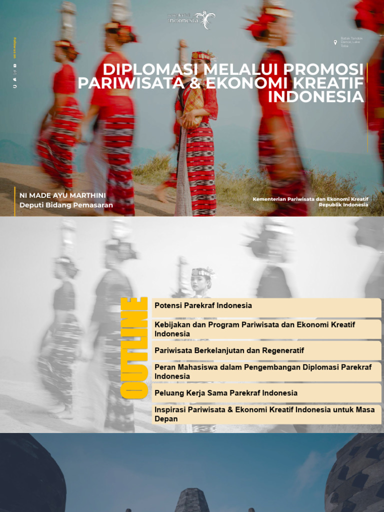 Diplomasi Pariwisata dan Ekonomi Kreatif Indonesia | PDF