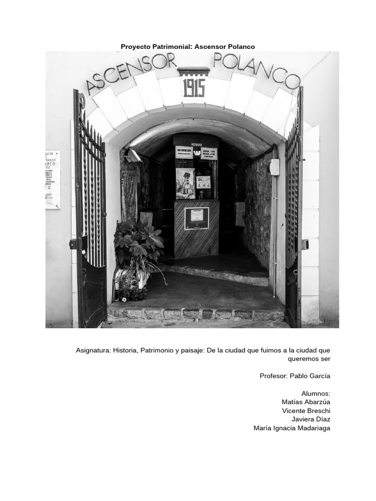 Ascensor Polanco | PDF
