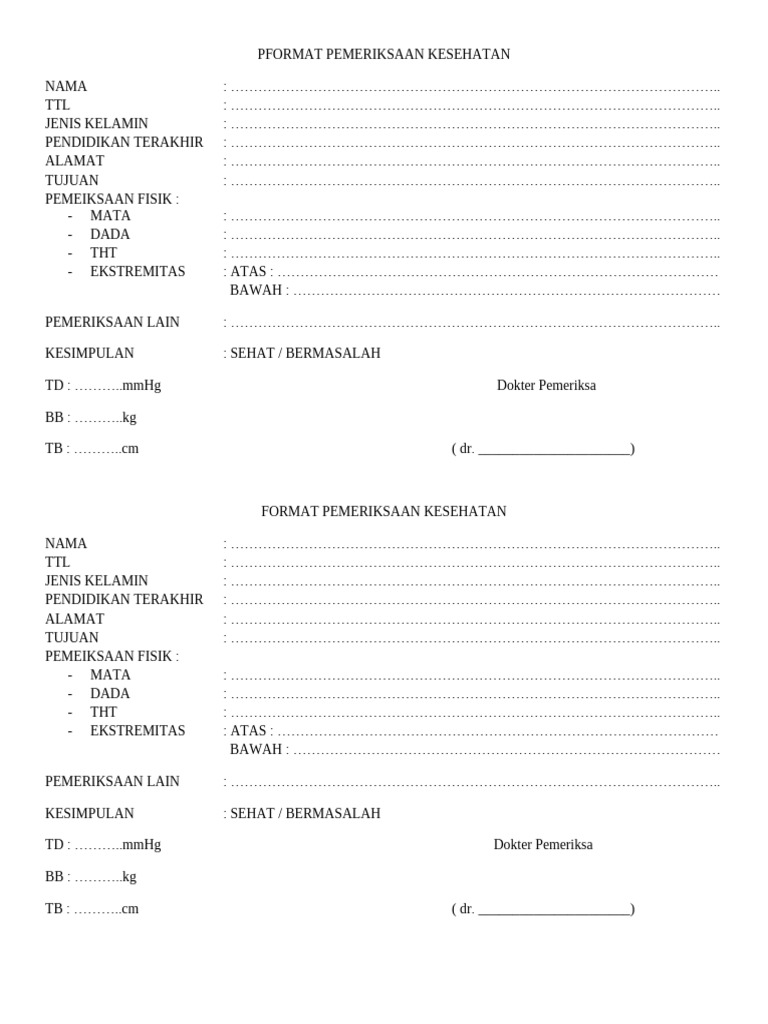 Format Permintaan SKD | PDF