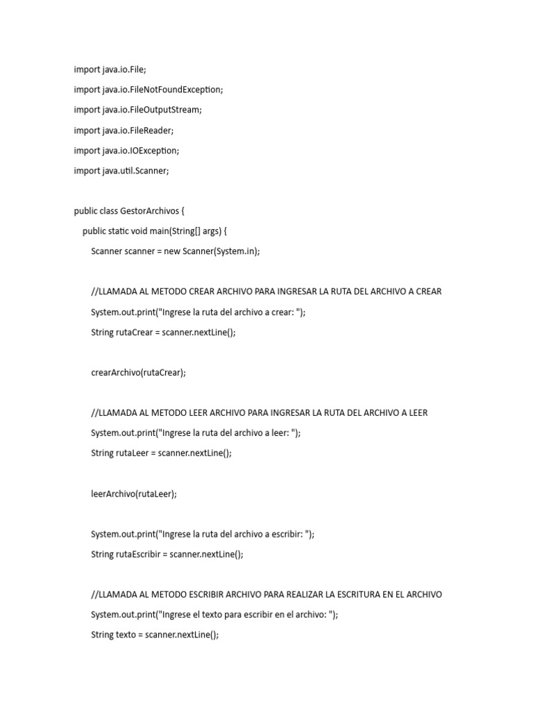 Practica Gestor de Archivos | PDF