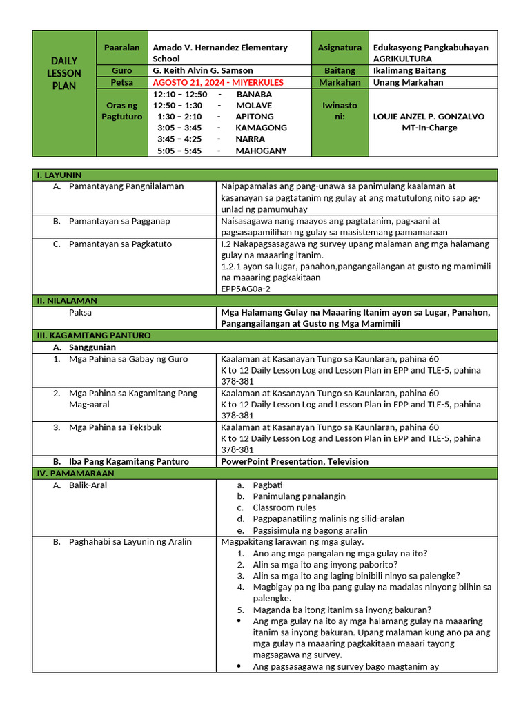 Agrikultura Aralin 2 | PDF