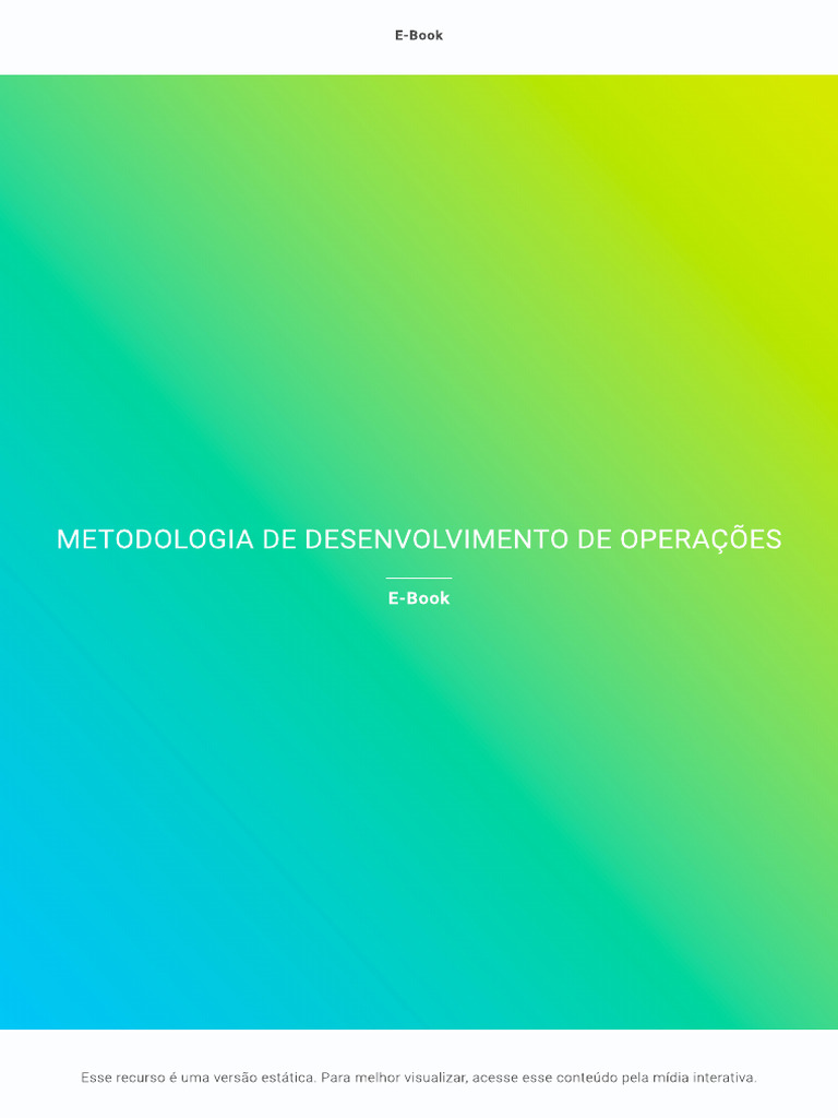 03 Cenários Devops Aula1 | PDF