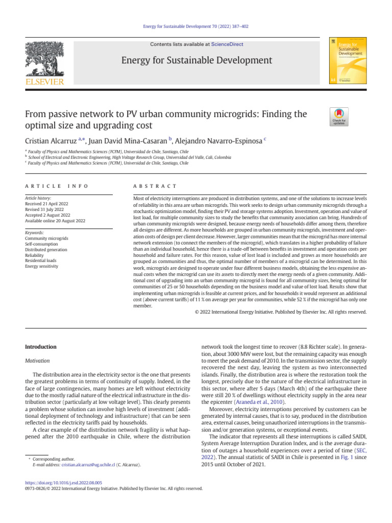 2022 - From passive network to PV urban community microgrids | PDF