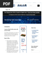 Shut The Box Game Rules | PDF | Sports & Recreation | Games & Activities