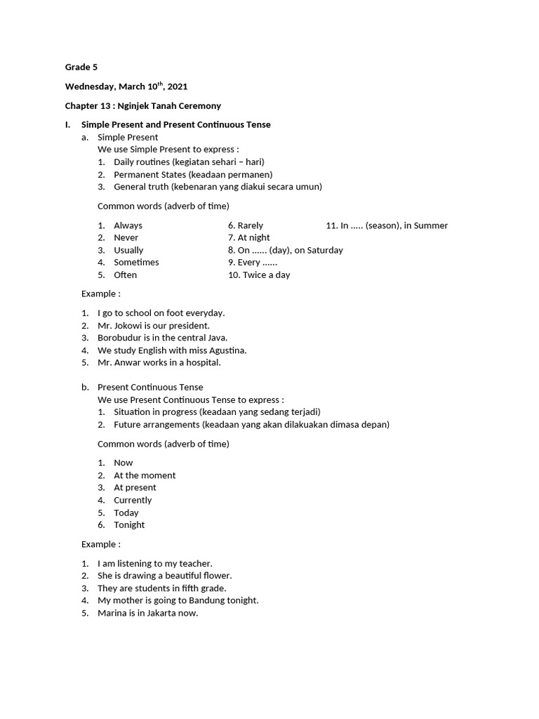 Grade 5, March 10th, 2021 | PDF