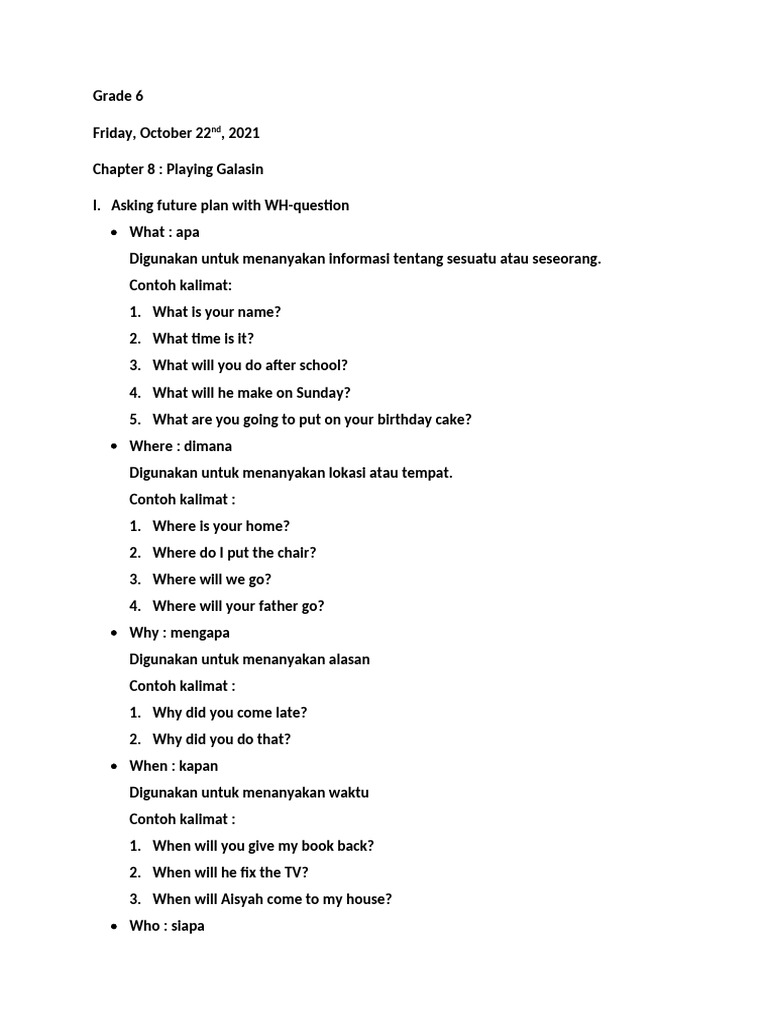 Grade 6, October 22nd, 2021 | PDF