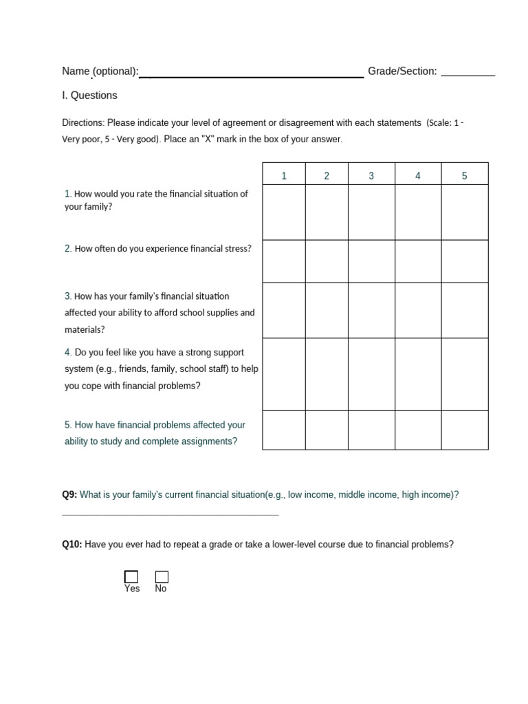 Questionnaire-Template-01 | PDF