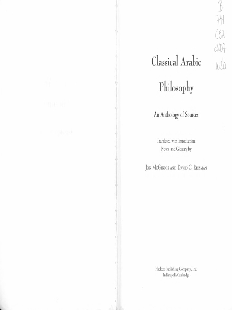 classic arabic philosophy | PDF