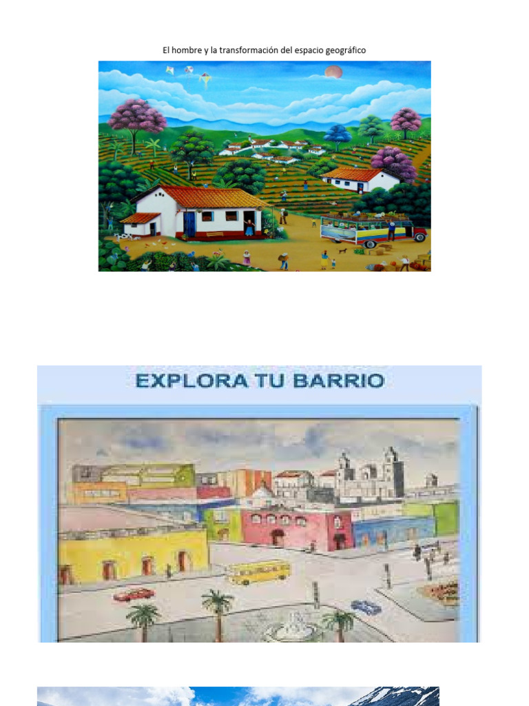 El Hombre y La Transformación Del Espacio Geográfico | PDF