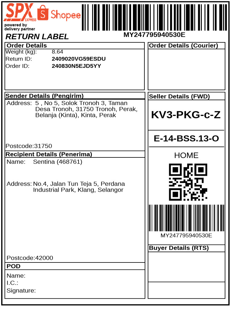Get Return Label | PDF