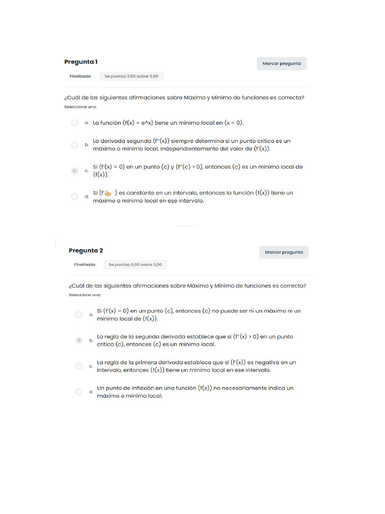 Test#6 Calculo | PDF