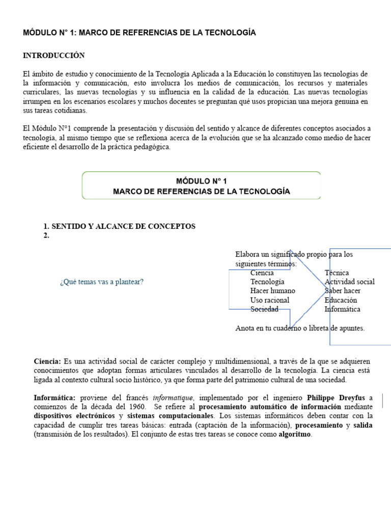 M-Dulo N 1 Tecnologia | PDF