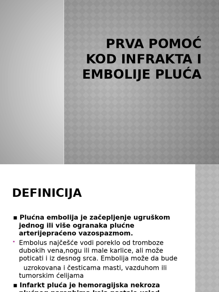 Embolija | PDF