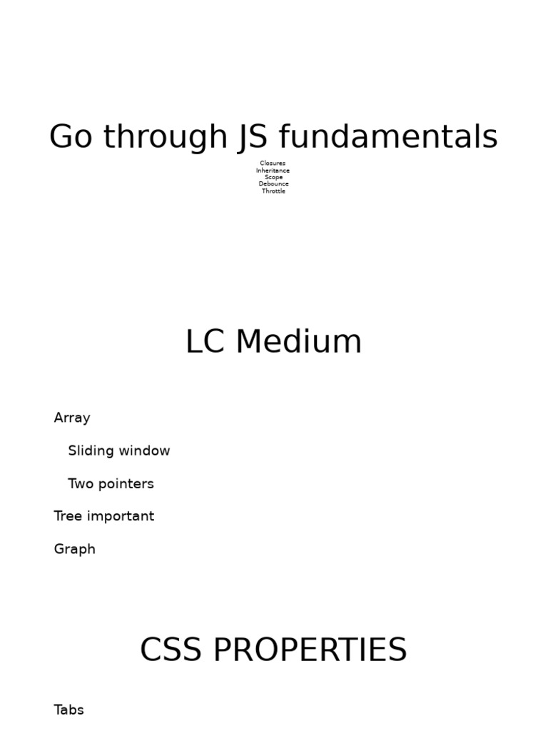 Go Through JS Fundamentals: Closures Inheritance Scope Debounce ...