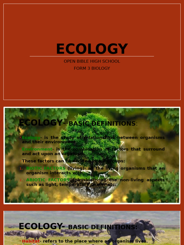 ECOLOGY | PDF