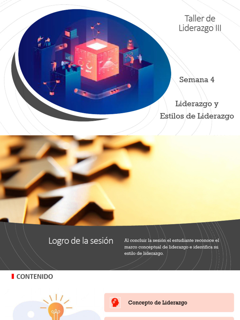 Semana 4 Estilos de Liderazgo 2024-2 PDF | PDF | Liderazgo | Conceptos psicologicos