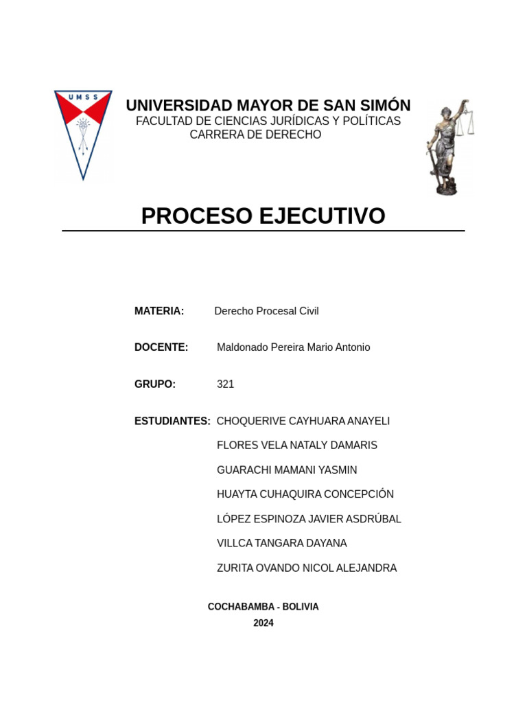 Proceso Ejecutivo | PDF