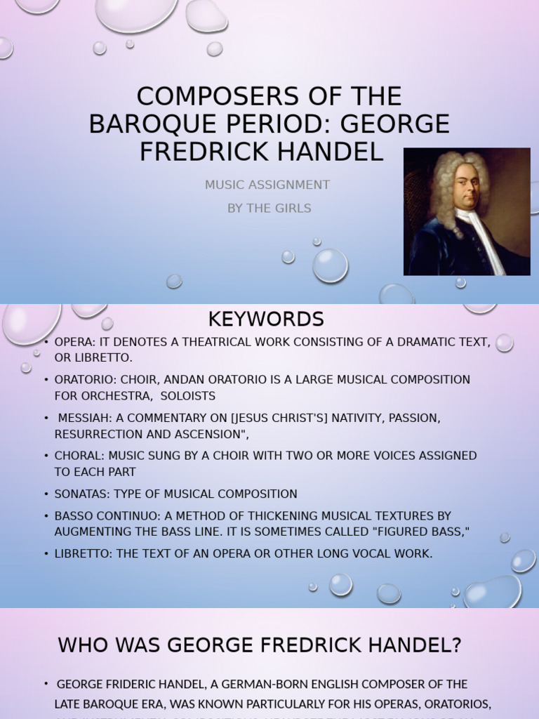 Composers of The Baroque Period | PDF