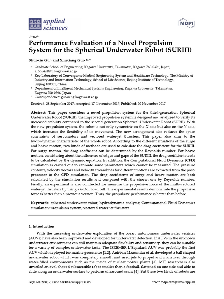 Performance Evaluation of A Novel Propulsion Syste | PDF