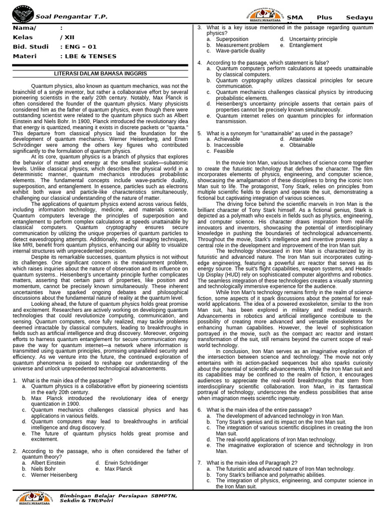 (RD) XII - ENG 01 | PDF