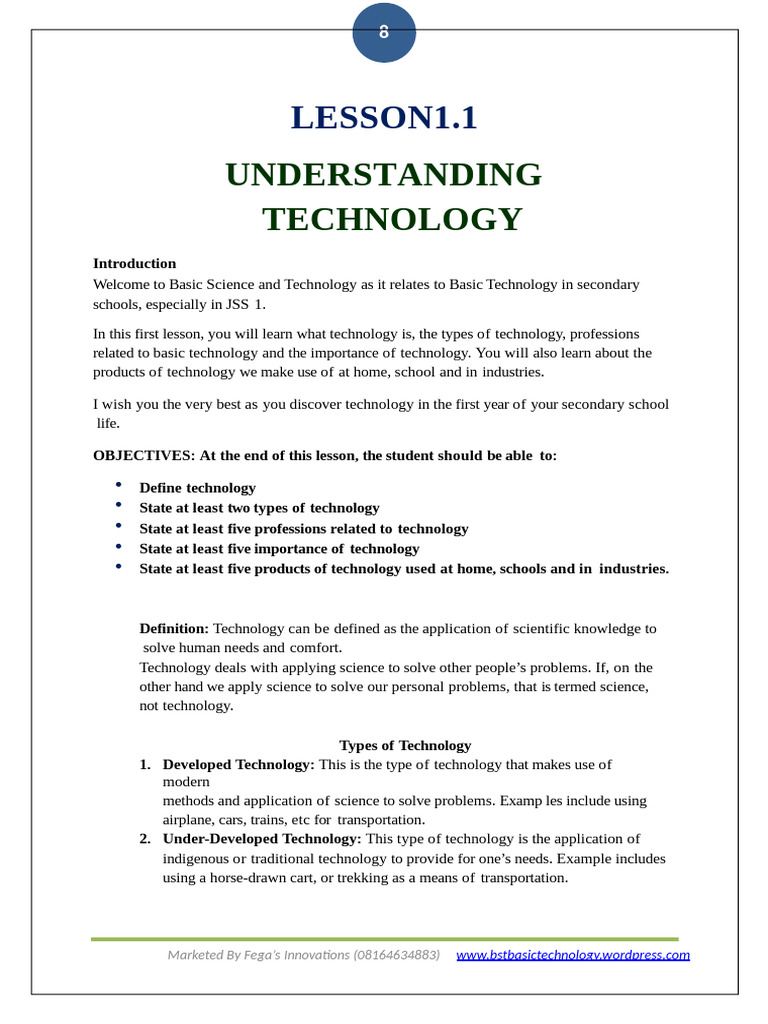 BASIC TECHNOLOGY | PDF