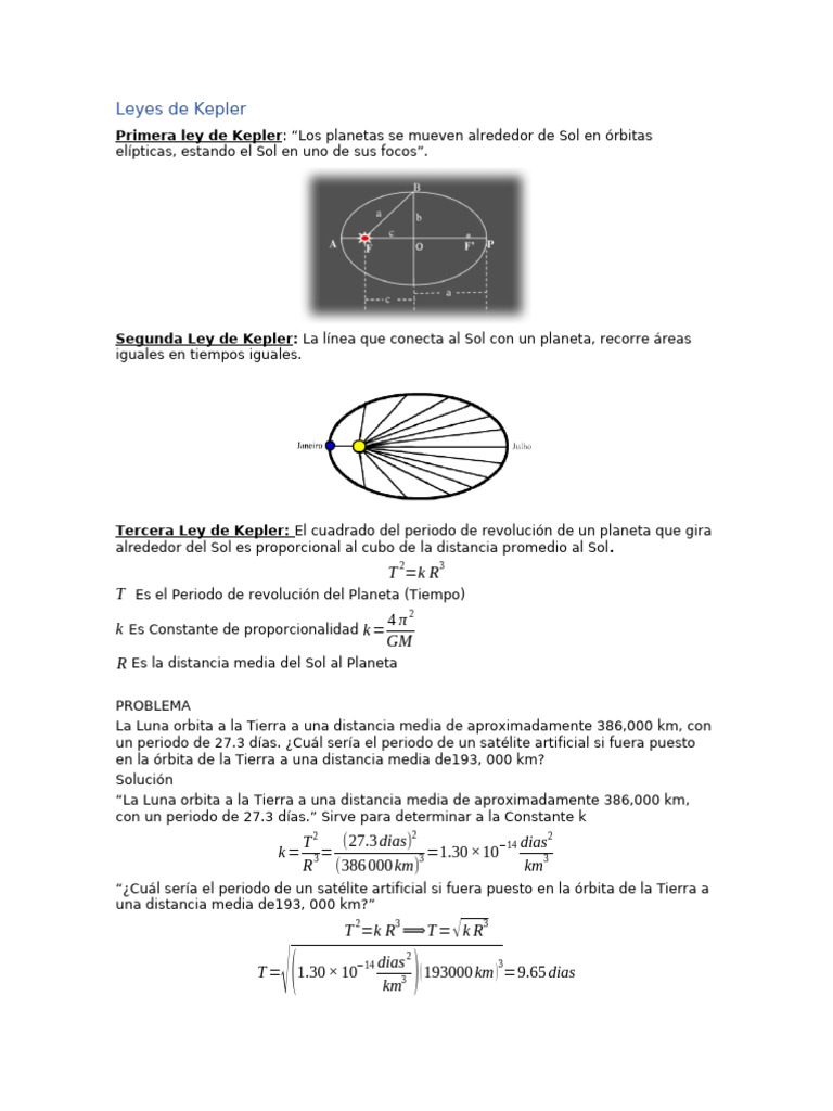 Leyes de Kepler | PDF