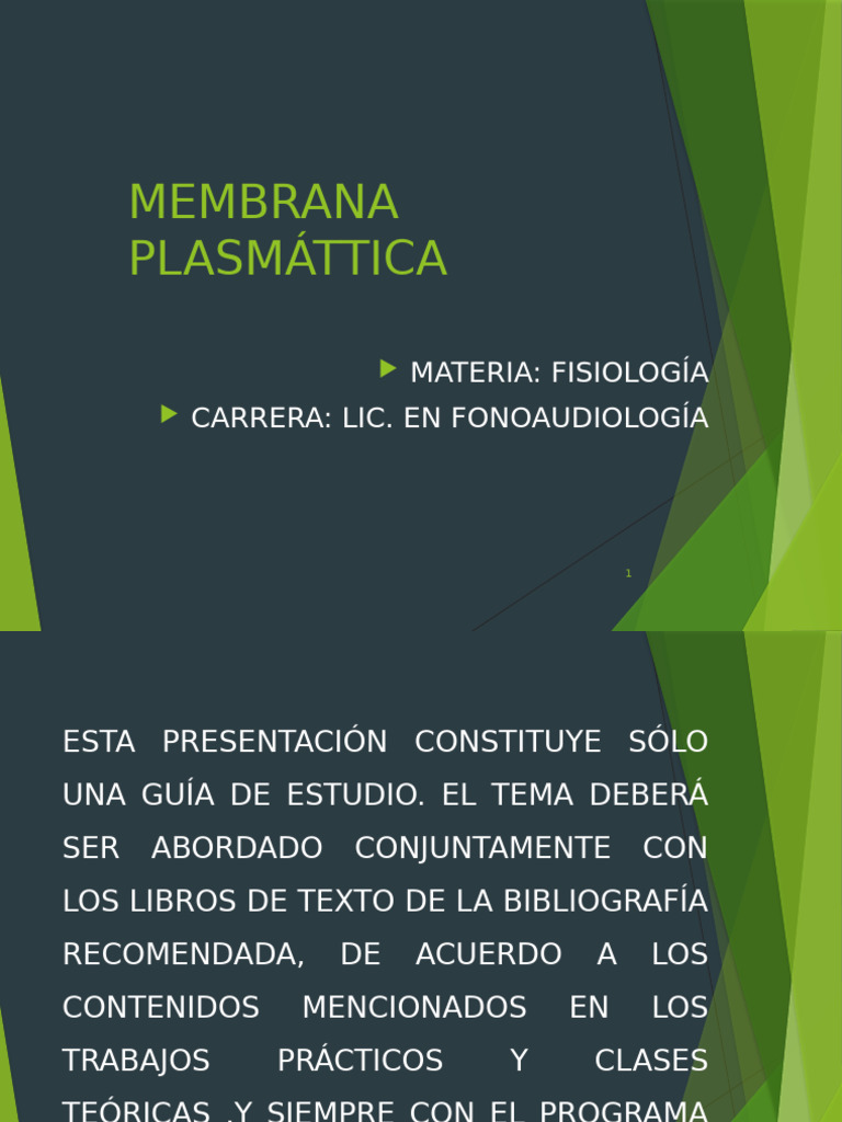 Clase 2 Membrana Plasmatica | PDF