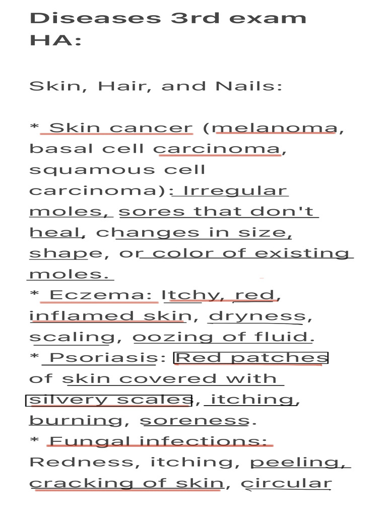 Diseases 3rd exam HA_ | PDF