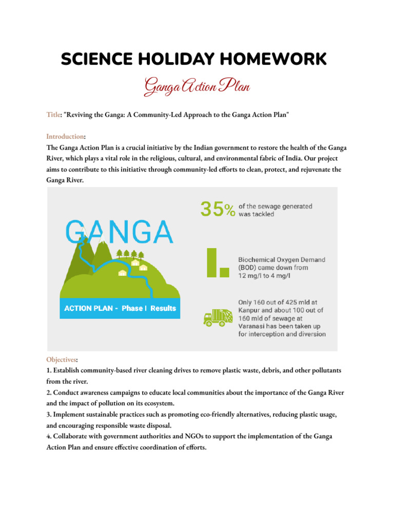 Science Holiday Homework | PDF