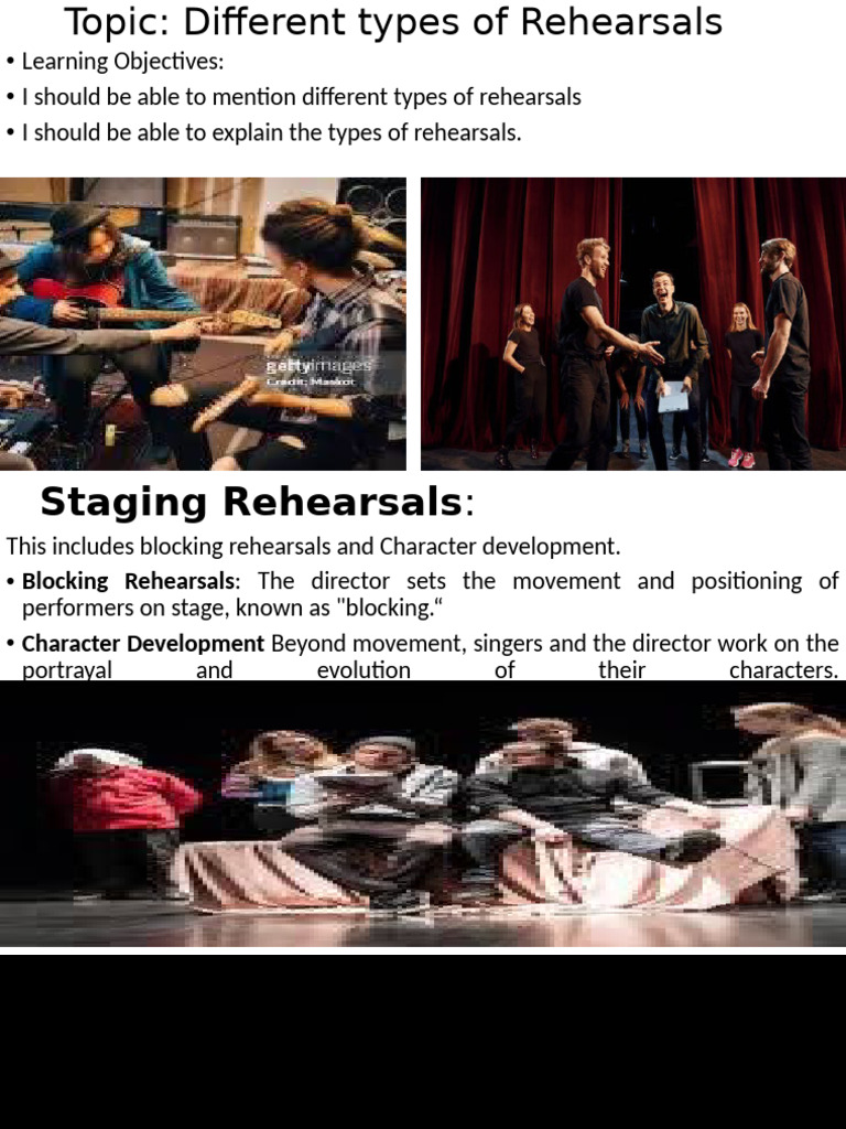 types of rehearsals | PDF