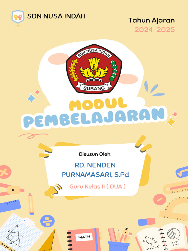Cover Modul Pembelajaran | PDF