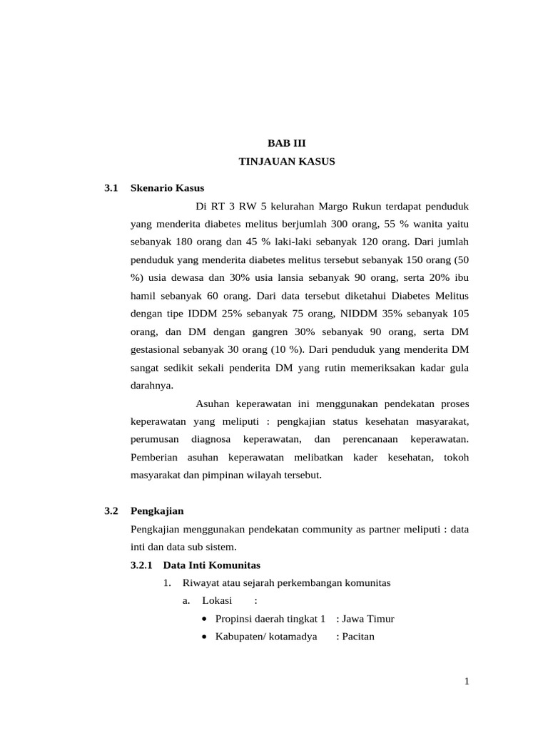 Askep Komunitas DM | PDF