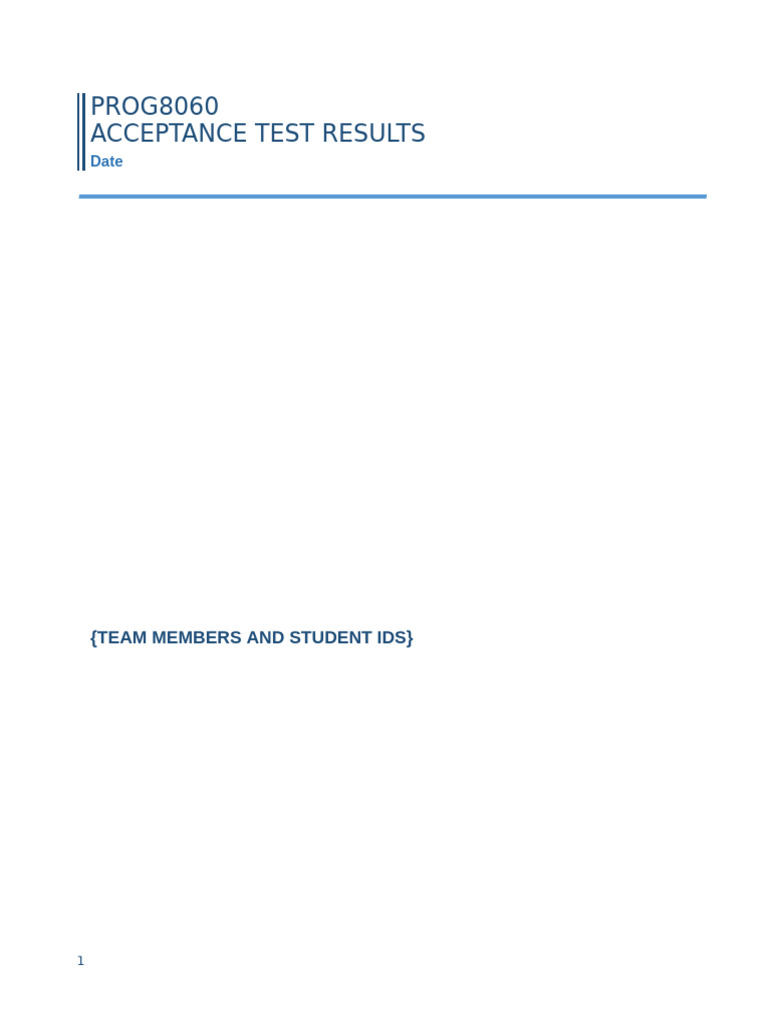 Acceptance Test Summary | PDF | Business | Computers