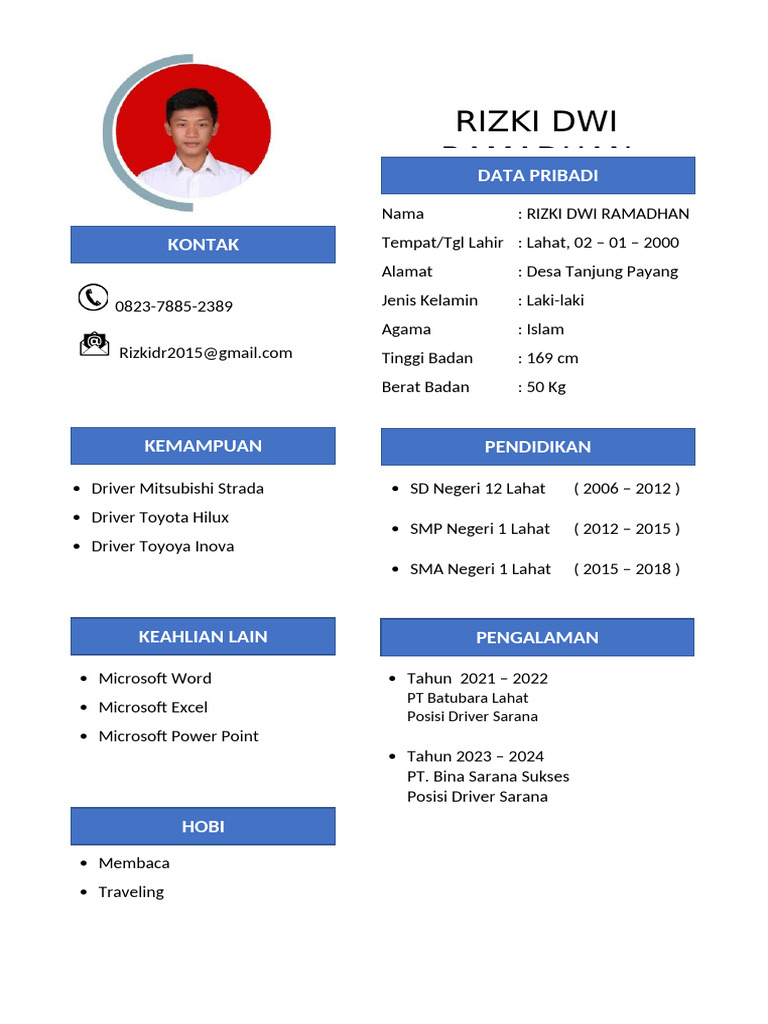 CV Rizki | PDF