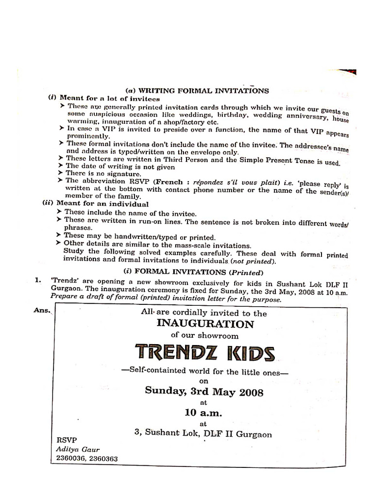 Invitations | PDF