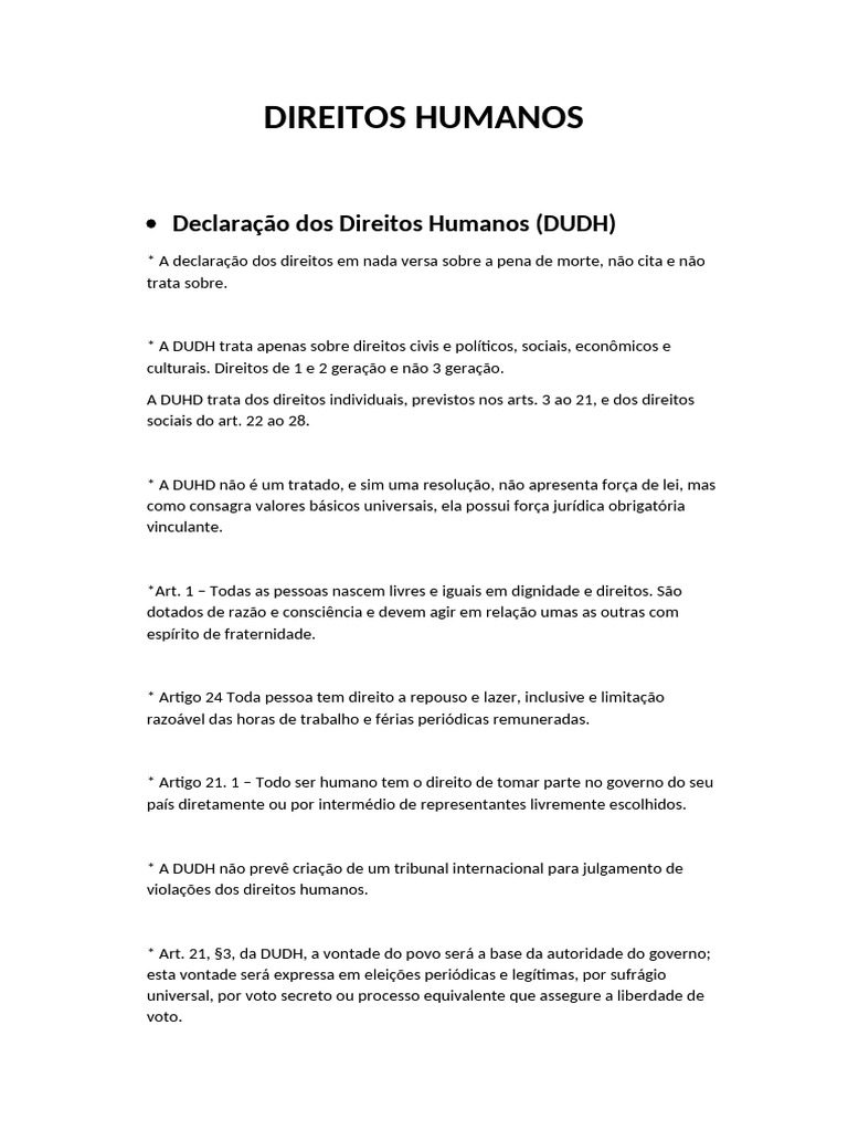 Direitos Humanos | PDF