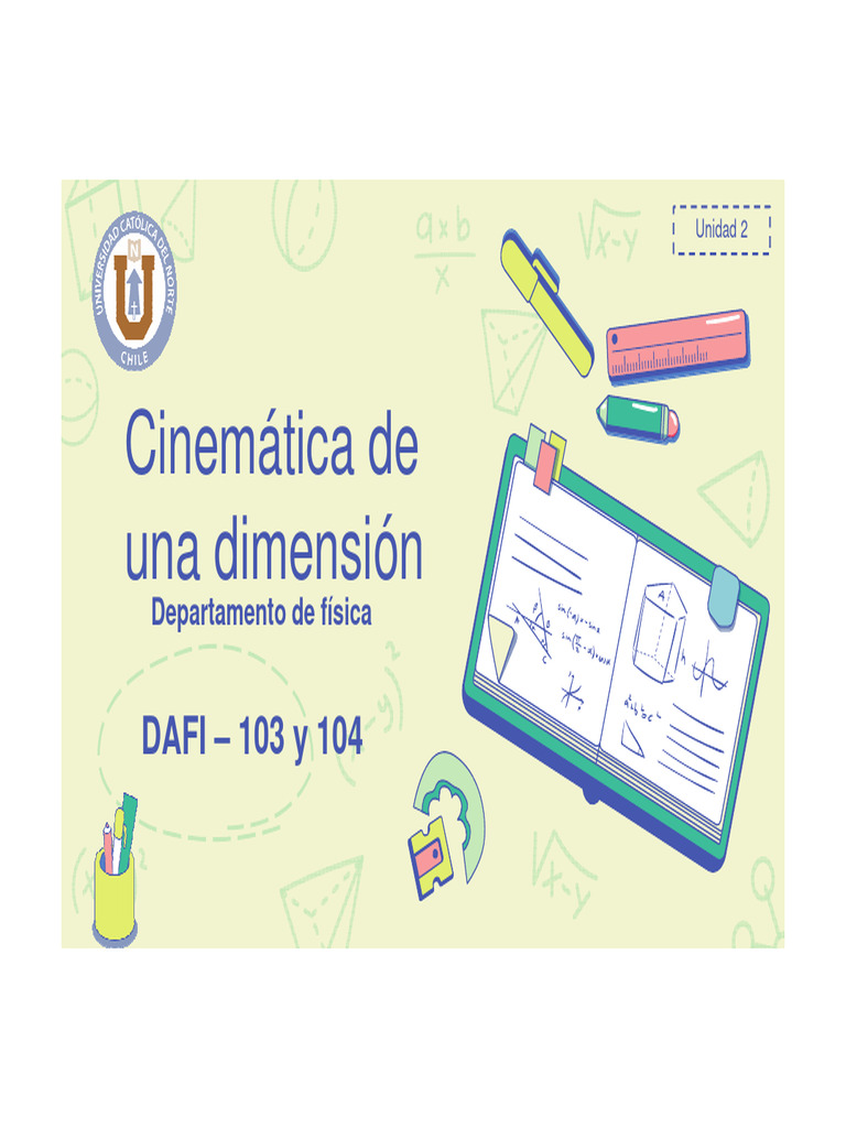 2 Cinemática de Una Dimensión v 2 | PDF