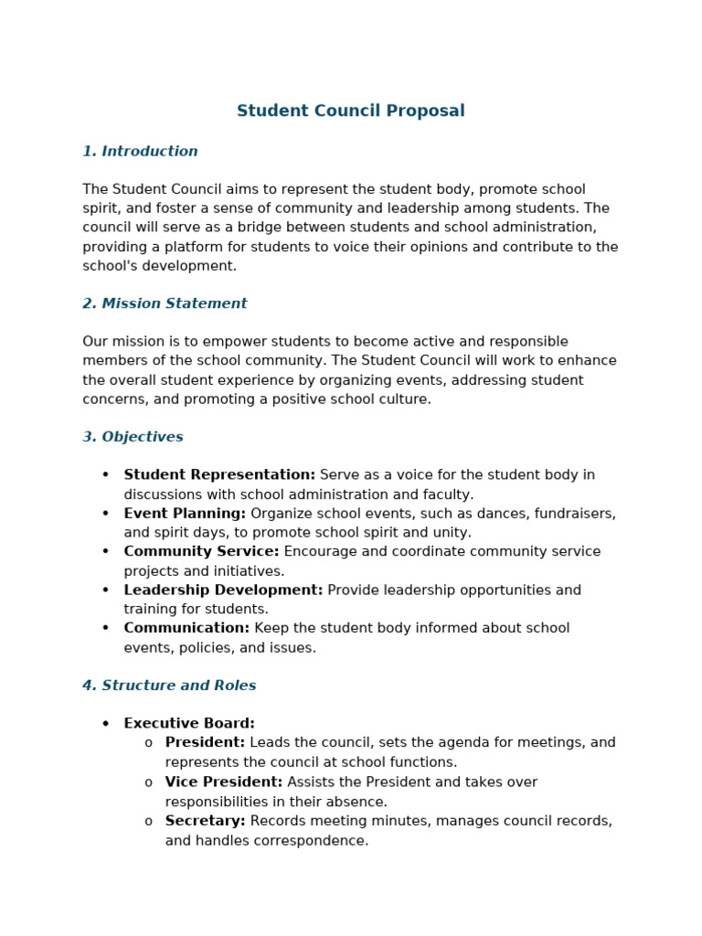 Student Council | PDF