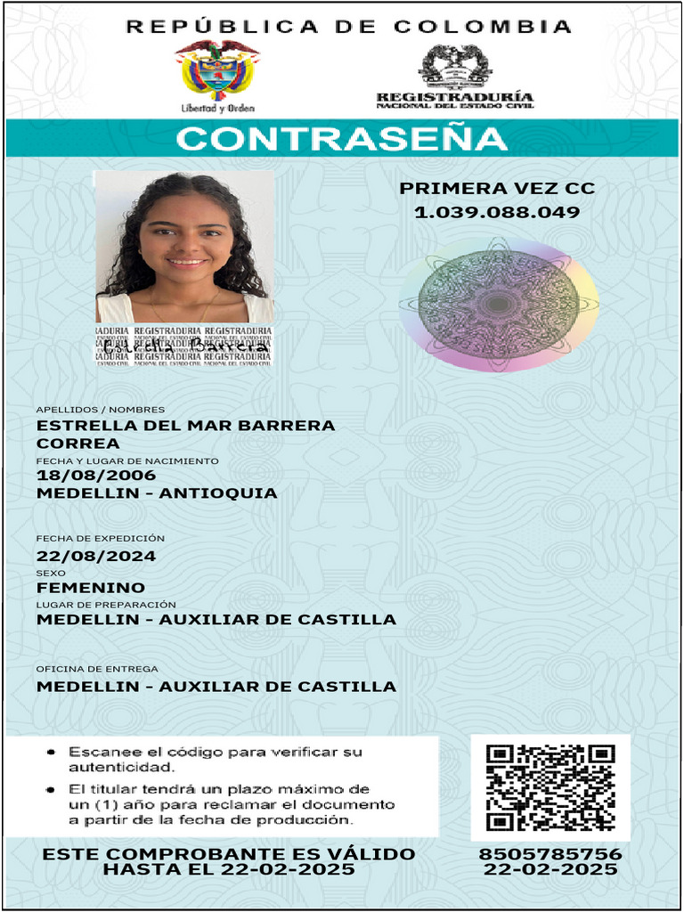 plantilla pdf modificable cedula | PDF