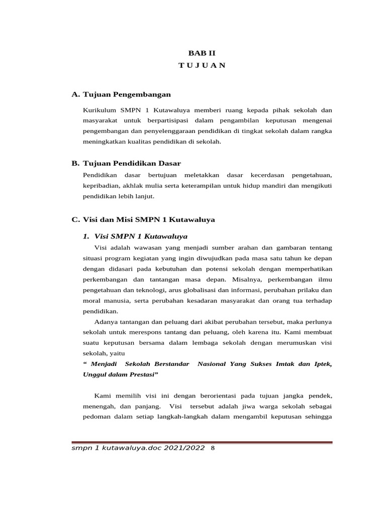 BAB II TUJUAN Ok | PDF