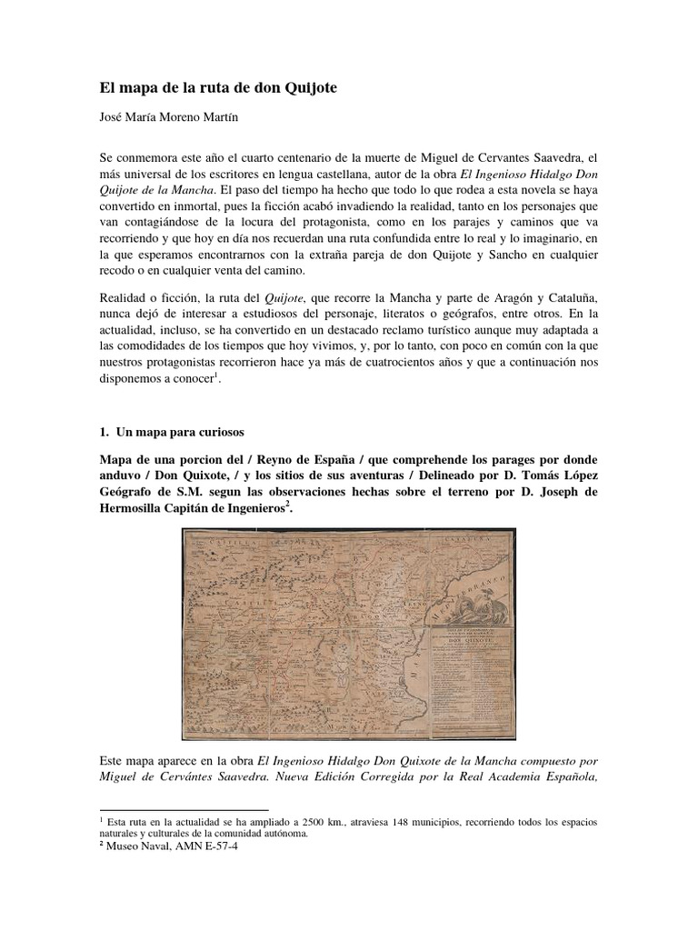 El - Mapa - de - La - Ruta - de - Don Quijote | PDF