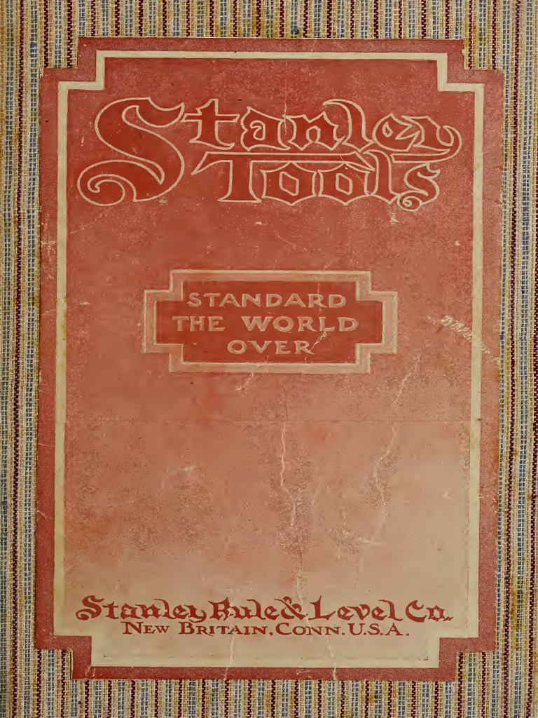 Stanley Tools 1900 | PDF